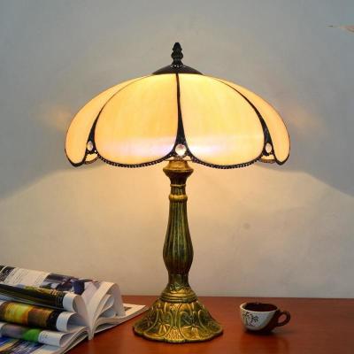 China Tiffany Table Lamp American Simple Bedroom Bedside Light Retro Creative E27 Table Lamp(WH-TTB-34) for sale
