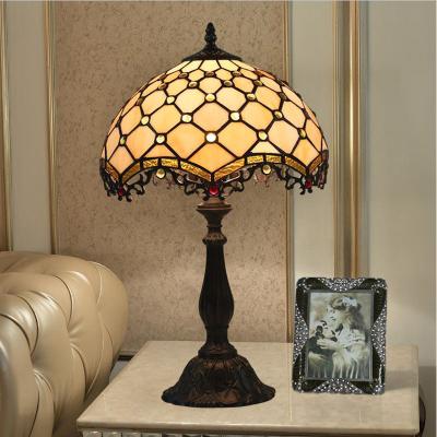 China 30CM Tiffany Table Lamp American Simple Bedroom Retro Bedside Light(WH-TTB-42) for sale