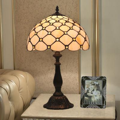 China Tiffany Table Lamp American Simple Bedroom Bedside Light Retro Table lamp(WH-TTB-50) for sale