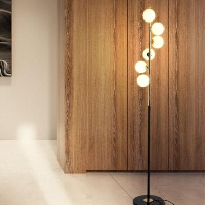 European modern simple floor lamp living room glass ball Living room floor lamp(WH-MFL-22)