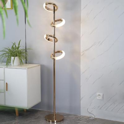 China Living Room Floor Lamp Bedroom Minimalist Light Luxury Nordic Net Red Ins Design gold floor lamp(WH-MFL-82) for sale