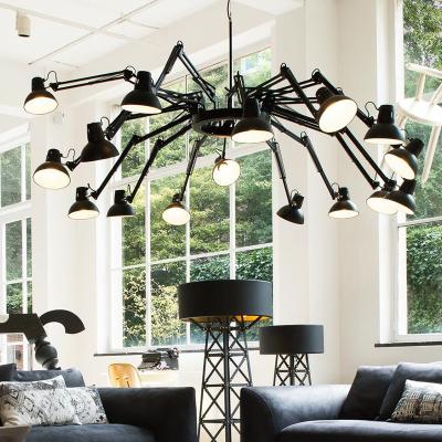China Black White Vintage Pendant Lights Industrial Light Spider Light Suspension Dear Ingo Chandelier（WH-MI-85) for sale
