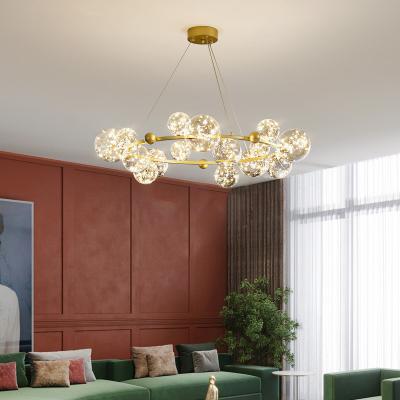 China Nordic ring chandelier Living Dining Room Bedroom Led star chandelier Home Circle Chandelier(WH-MI-278) for sale