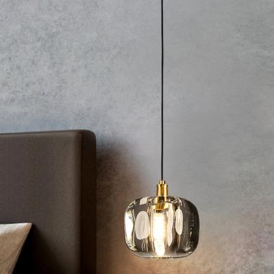 China Simple crystal pendant lighting bedside modern linear pendant light luxury dining table bar Suspension light(WH-AP-235) for sale