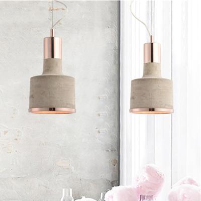 China Vintage Wood Pendant Light Dining Room Viveca Cement Body Scandi-Industrial Style Pendant Light(WH-AP-350) for sale