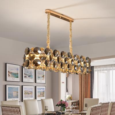 China Modern smoke gray crystal chandelier in the living room contemporary chandelier(WH-CY-191) for sale
