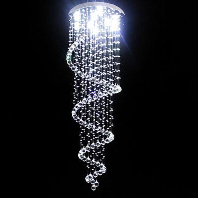China Modern LED K9 Crystal Chandelier villa luxury Crystal large pendant light(WH-NC-18) for sale