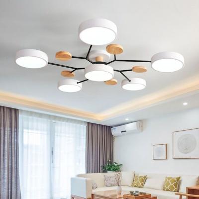 China Ceiling chandelier LED lamp bedroom wooden ceiling lamp dining room chandelier(WH-WA-19) for sale
