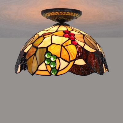 stained glass ceiling fan