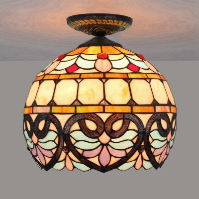 China European-Style Lovely Baroque Multi-Color Glass Restaurant Bedroom dining light hanging（WH-TA-29) for sale