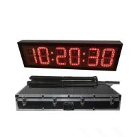 China Six Digits City Marathon Race Electronic Clock Wireless 8inch 200mm LED Display IP65 for sale