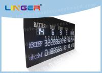 China 12-inch LED Baseball Scoreboard with Wireless Remote Control - 38 Digit Display, 6.5ft x 13ft Outdoor Panel for sale