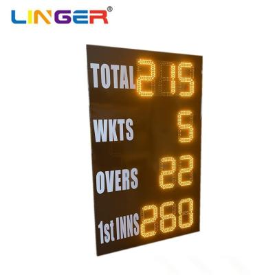 Cina Tabellone segnapunti del cricket del LED con l'installazione facile di alta luminosità e l'esposizione grandangolare in vendita