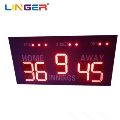 Cina Tabella di punteggio di baseball a LED ad alta luminosità con facile installazione in vendita