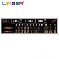 China LED Baseball Scoreboard High Refresh Rate Segment Digit Display Custom Size for sale