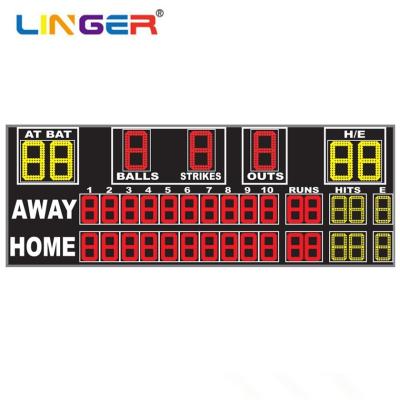Cina Tabella di punteggio di baseball a LED con lunga durata e sistema di controllo wireless di facile installazione in vendita