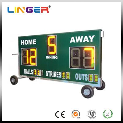 Cina Tabella di punteggio di baseball a LED ad alta resistenza con elevato tasso di aggiornamento in vendita