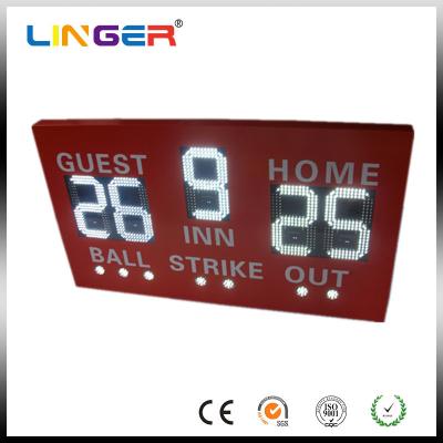Cina Tabella di punteggio di baseball a LED ad alta resistenza con elevato tasso di aggiornamento in vendita