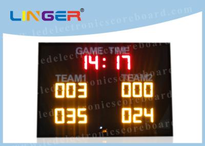 China Small Size with Easy IR Remote Led Electronic Scoreboard with Hanging Brackets for sale