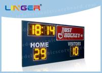 China Multifunctional Wire and Wireless LED Electronic Scoreboard 300mm Yellow Digits for Outdoor Stadium for sale