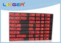 China Single Red Color LED Scrolling Message Board - 8 Lines Display, 4500cd/m² Brightness, IP65 Waterproof Rating for sale