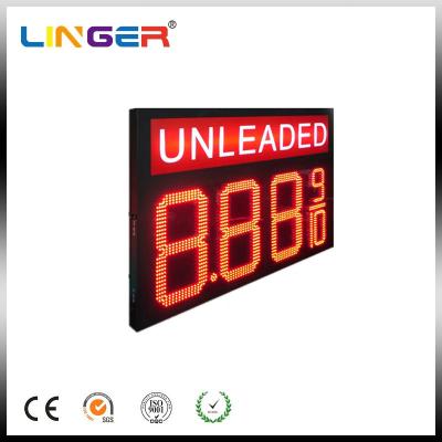 China Double Sides Unleaded LED Gas Price Sign With RF Wireless Remote for sale