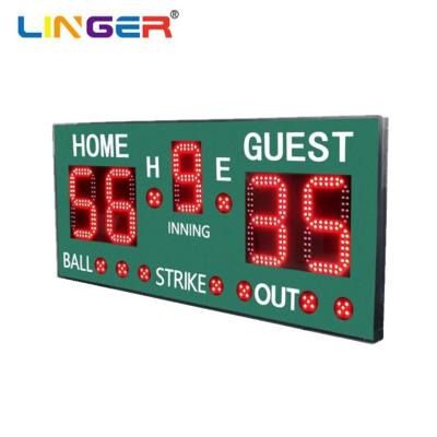 China 12inch PCB Digit Baseball Electronic Scoreboard in Red Color for sale