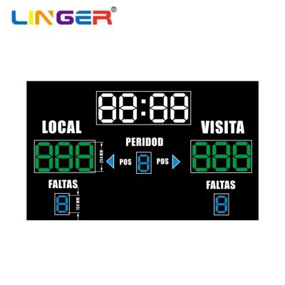 China White/Green/Blue Hight brightness Electronic Scoreboard for Basketball Game for sale