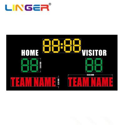 China Yellow/Red/Green Color Scoreboard with Changeable Team Name for outdoor for sale