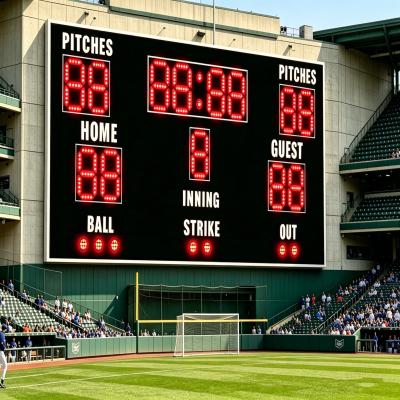 China 6ft x 9ft Wall-Mounted Baseball Scoreboard: Supplier Waives Ocean Freight on First Orders for sale