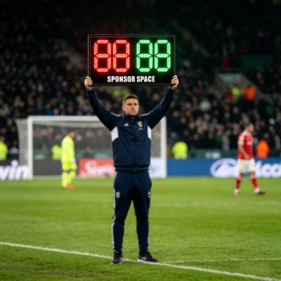 China Portable LED Football Scoreboard with IP65 Waterproof Housing High-Brightness LED Tubes and Ultra-Sensitive Buttons for sale