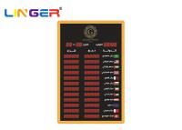 China Standard Model Electronic LED Exchange Rate Display Panel Board 60x135cm with 100,000 Hour Lifespan and Arabic Language Support for sale