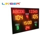 China Linger IP65 Waterproof Multi-Function LED Basketball Scoreboard 200mm Digit Non-Reflective for sale