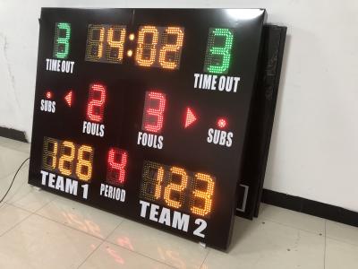 China Rotes Basketball-Anzeigetafel BAD Stellen-Modell des Gelbgrün-LED zu verkaufen