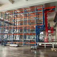 China High Precision Pallet Stacker Crane Systems Double Column Pallet Storage 2000kg for sale