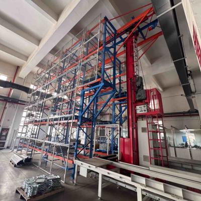 China Barcode Positioning Narrow Aisle Pallet Stacker Crane for Automated Warehousing for sale