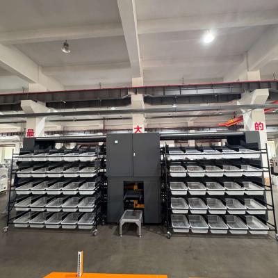China 1500 Items/Hour 100 Slots Reciprocating Multi-Layer Cart Put Wall System for E-Commerce Fulfillment Centers for sale