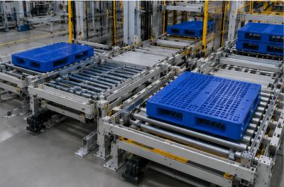 China Automated Lift And Transfer System Conveyor Switching Pallet Lifting Devices for sale