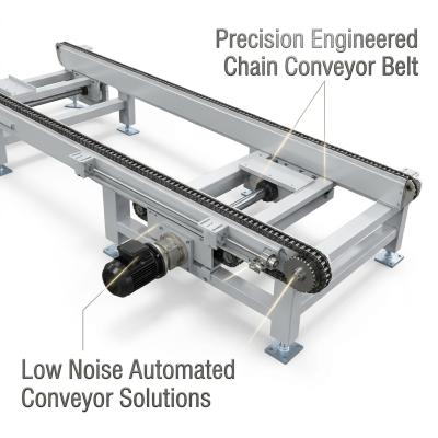 China Low Temp Pallet Chain Conveyor 500kg – 2000kg Cold Storage Drag Chain Conveyor for sale