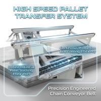 China Linear Guide Lifting Pallet Destacker with Accurate Positioning for Conveyor Systems for sale