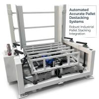 China Industrial Pallet Stacker Destacker Continuous Operation For Conveyor Lines for sale