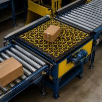 China Adjustable Sorting Speed Servo Driven Wheel Sorter for Parcel Handling Automation for sale