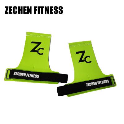 China De groene Gymnastiek- Handschoenen voor Crossfit-de Gymnastiek van de Koolstofpalm overhandigen Grepen beschermen Te koop