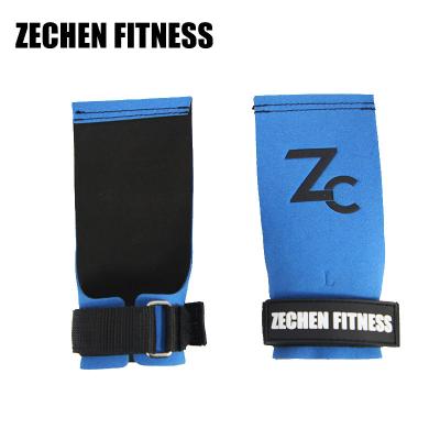 Cina Palma di sollevamento blu dei guanti di Microfiber Crossfit della pelle scamosciata delle manopole del cuoio di ethos proteggere in vendita