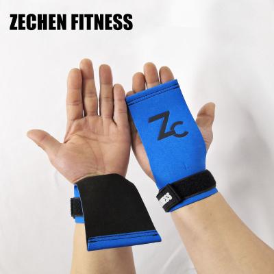 Cina Palma di sollevamento blu dei guanti di Microfiber Crossfit della pelle scamosciata delle manopole del cuoio di ethos proteggere in vendita