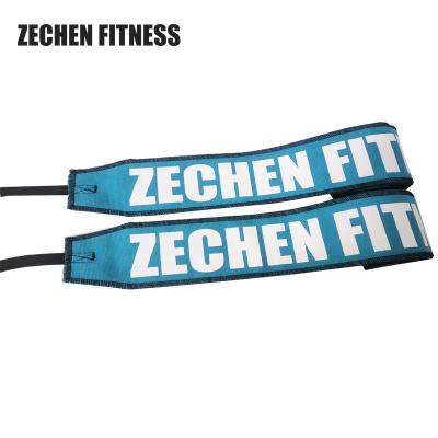 Cina il sollevamento pesi del cotone di 7.3cm attacca gli involucri resistenti del polso di 90cm per Front Squats in vendita