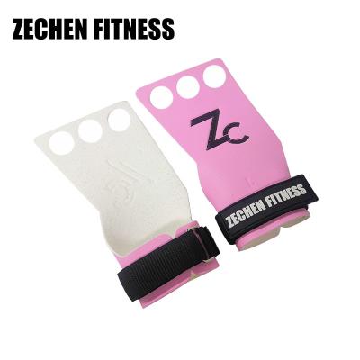 Cina La tirata aumenta la palestra rosa del cuoio della fibra del carbonio delle manopole di CrossFit per le barre in vendita