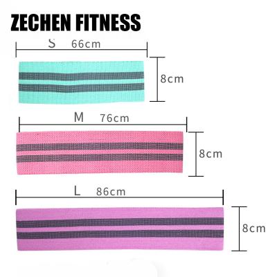 China La cadera de las bandas del lazo de la resistencia de ZY 221 ejercita la aptitud casera ISO9001 del entrenamiento de los 8cm en venta