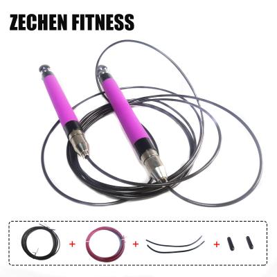Cina Copertura di PVC rosa di culturismo della corda di salto di velocità di Crossfit con l'auto che chiude sistema a chiave in vendita