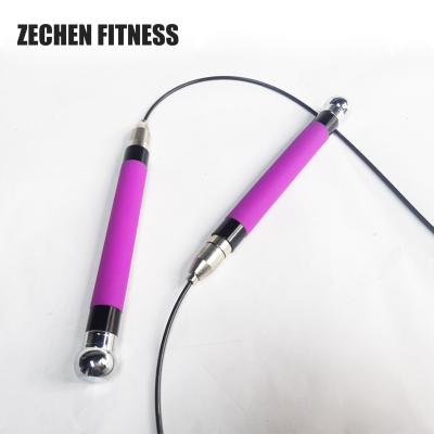Cina Copertura di PVC rosa di culturismo della corda di salto di velocità di Crossfit con l'auto che chiude sistema a chiave in vendita